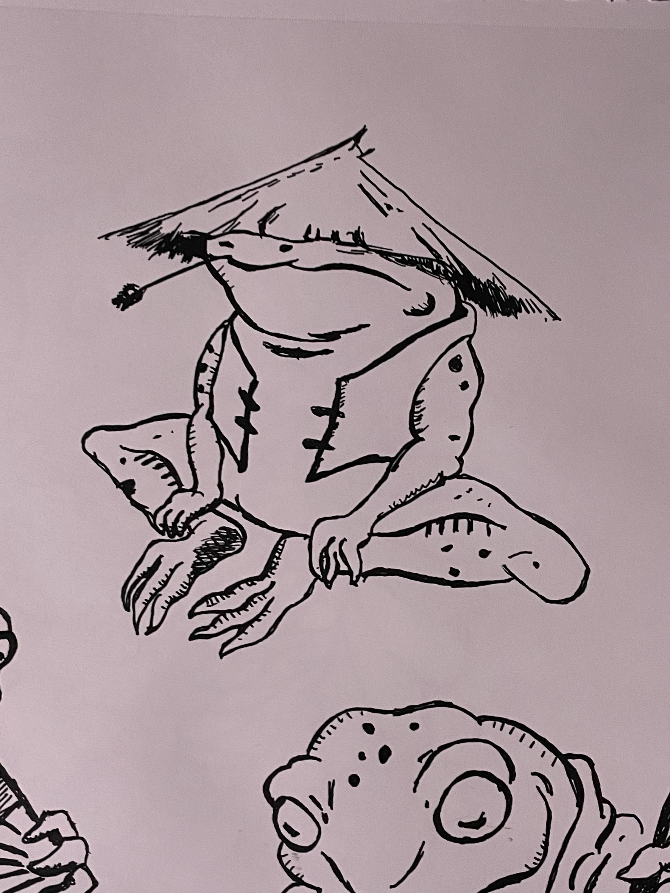 Samurai Frogs Glad Dip Pen Drawing by Zero - Etsy