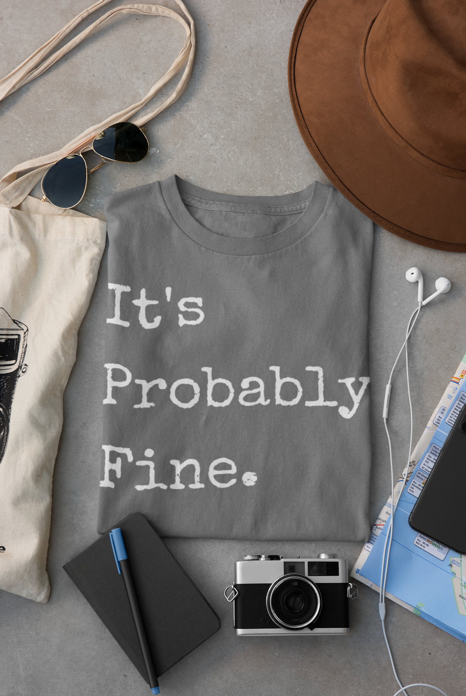 Its Probably Fine Funny T-shirt Sarcastic Shirt Men's | Etsy