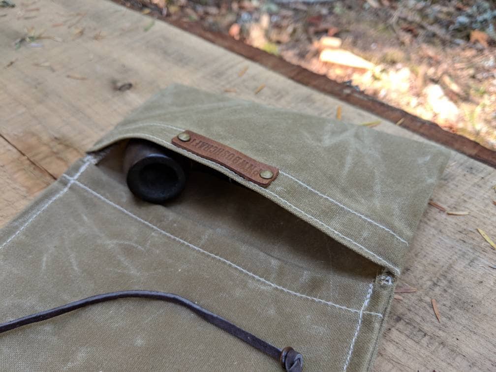 Waxed Canvas Roll up Pouch for Your Pipe Tobacco Pocket - Etsy