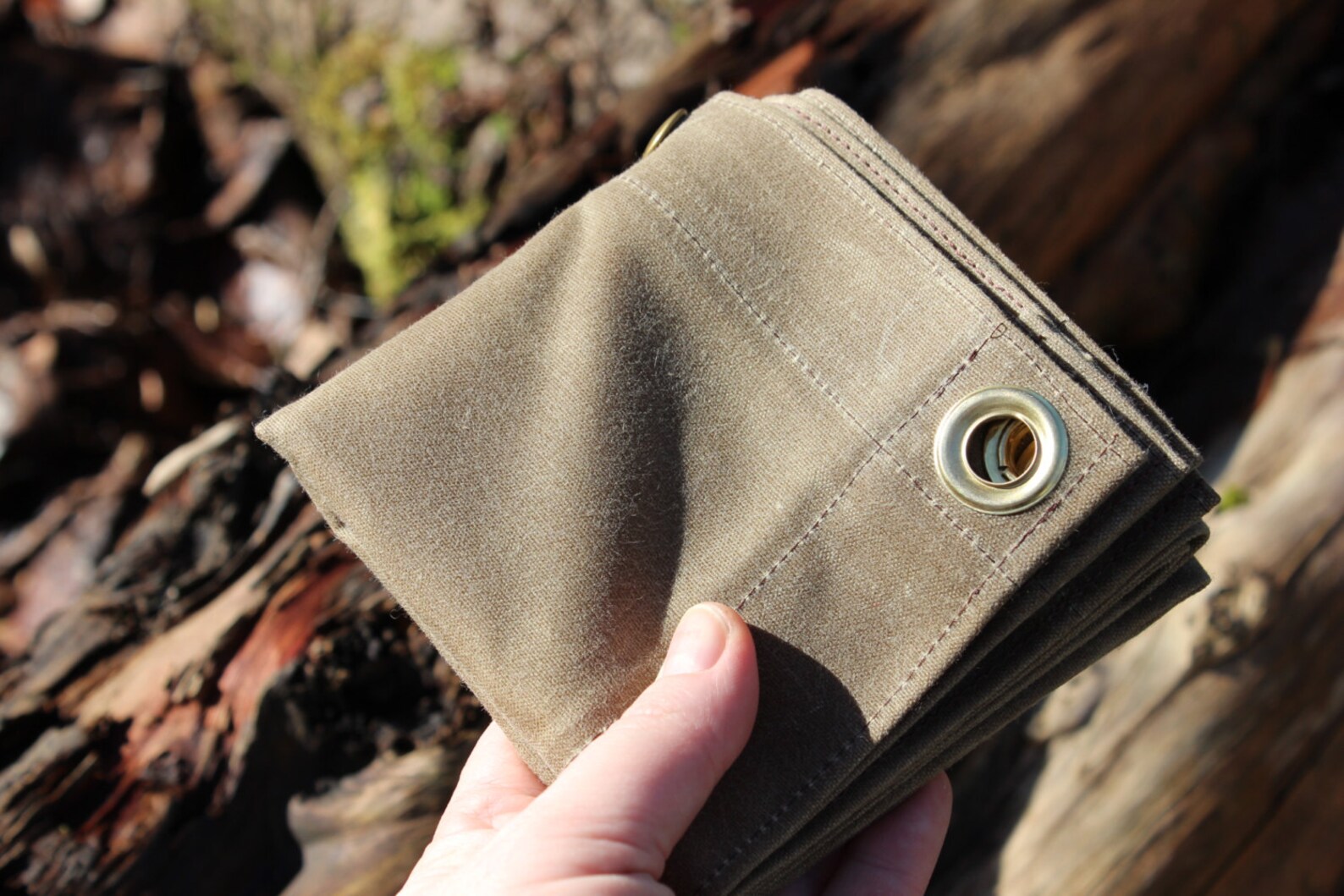 Waxed Canvas Ground Cloth Junior for Bushcraft, Outdoor Gear, Camping ...