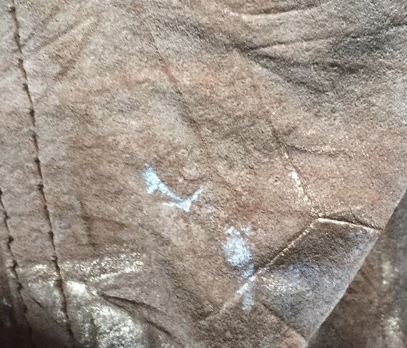 1980s/1990s Brown Patchwork Leather and Suede Bomber … - Gem