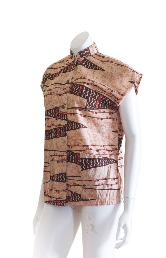 1950s Watumull and Leilani Hawaiian sleeveless shirt - Gem