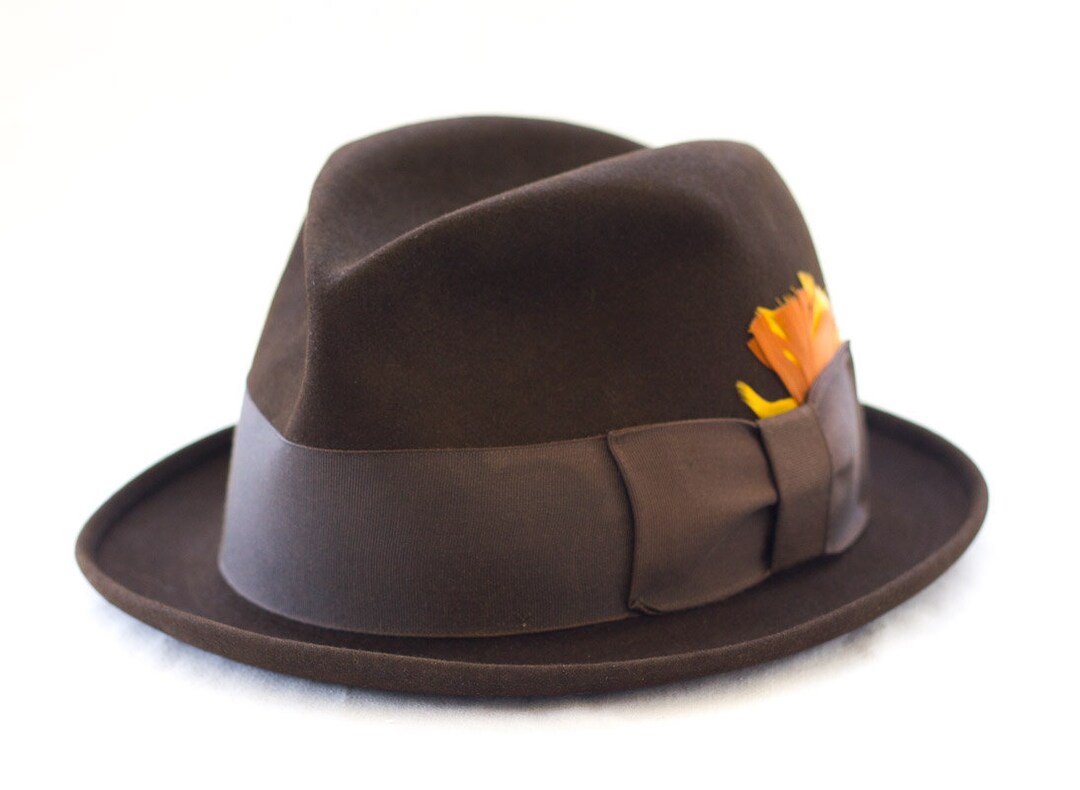 1960s/50s Wormser Brown Fedora in Original Box - Etsy