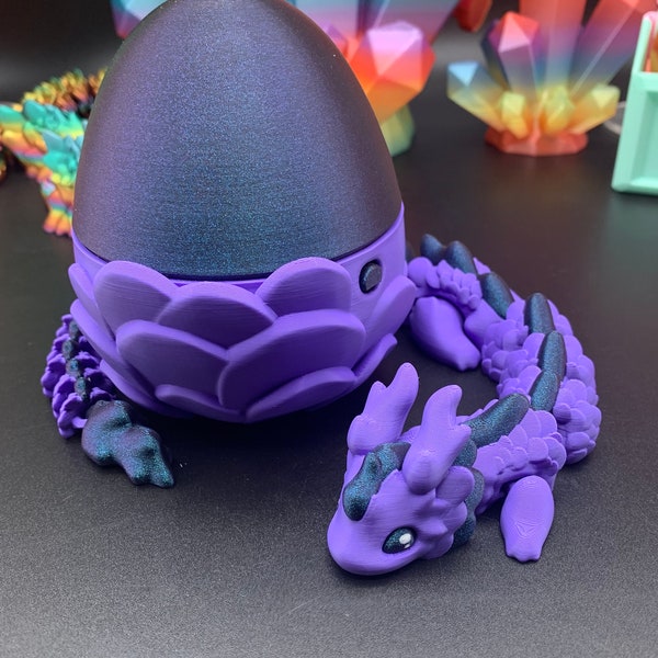 3d Printed Egg With Dragon - Etsy