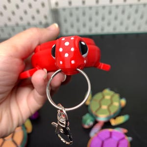 3D Printed Turtle and Fruit Turtle Themed Fidget Clicker Keychains - Etsy