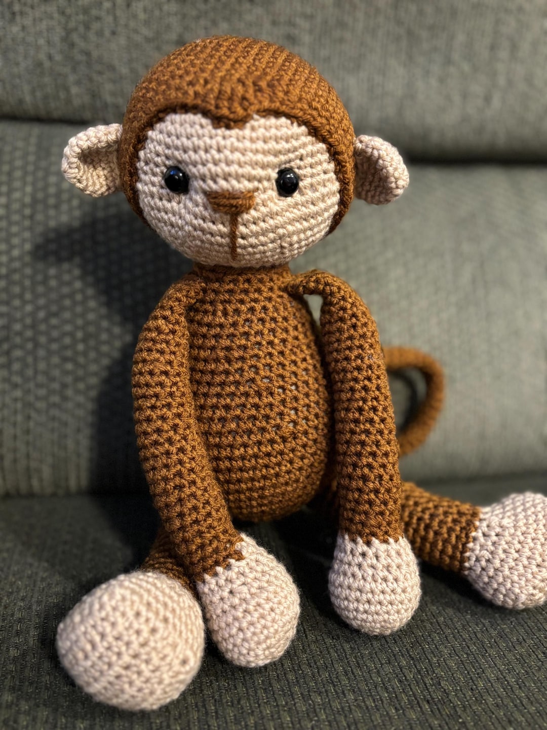 Crocheted Monkey Amigurumi – Handmade Plush Stuffed Animal - Etsy