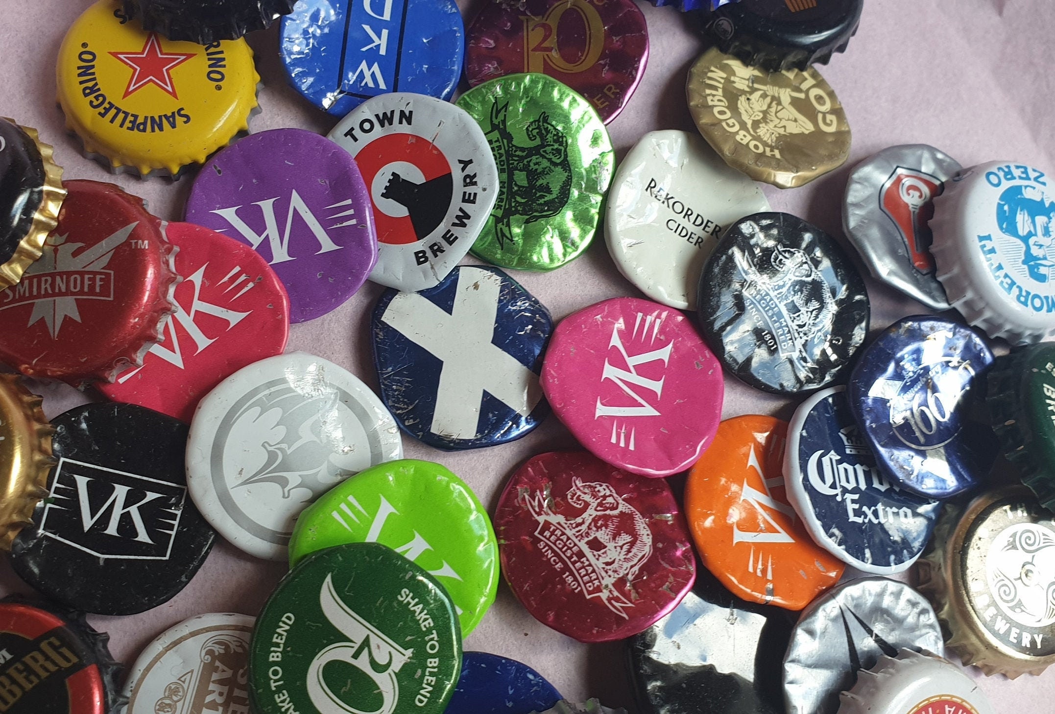 Mystery Pack of 5 Bottlecap Pins | Etsy