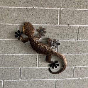 Gecko - Lizard - Metal Lizard - Metal Art - Lizard Metal Wall Hanging ...
