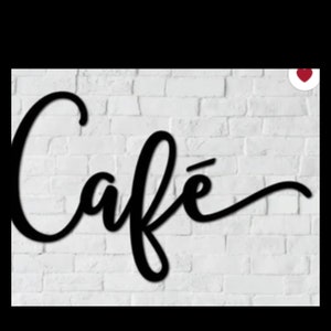 Metal Cafe Sign. Kitchen Art Metal Art. Hanging Metal Art - Etsy