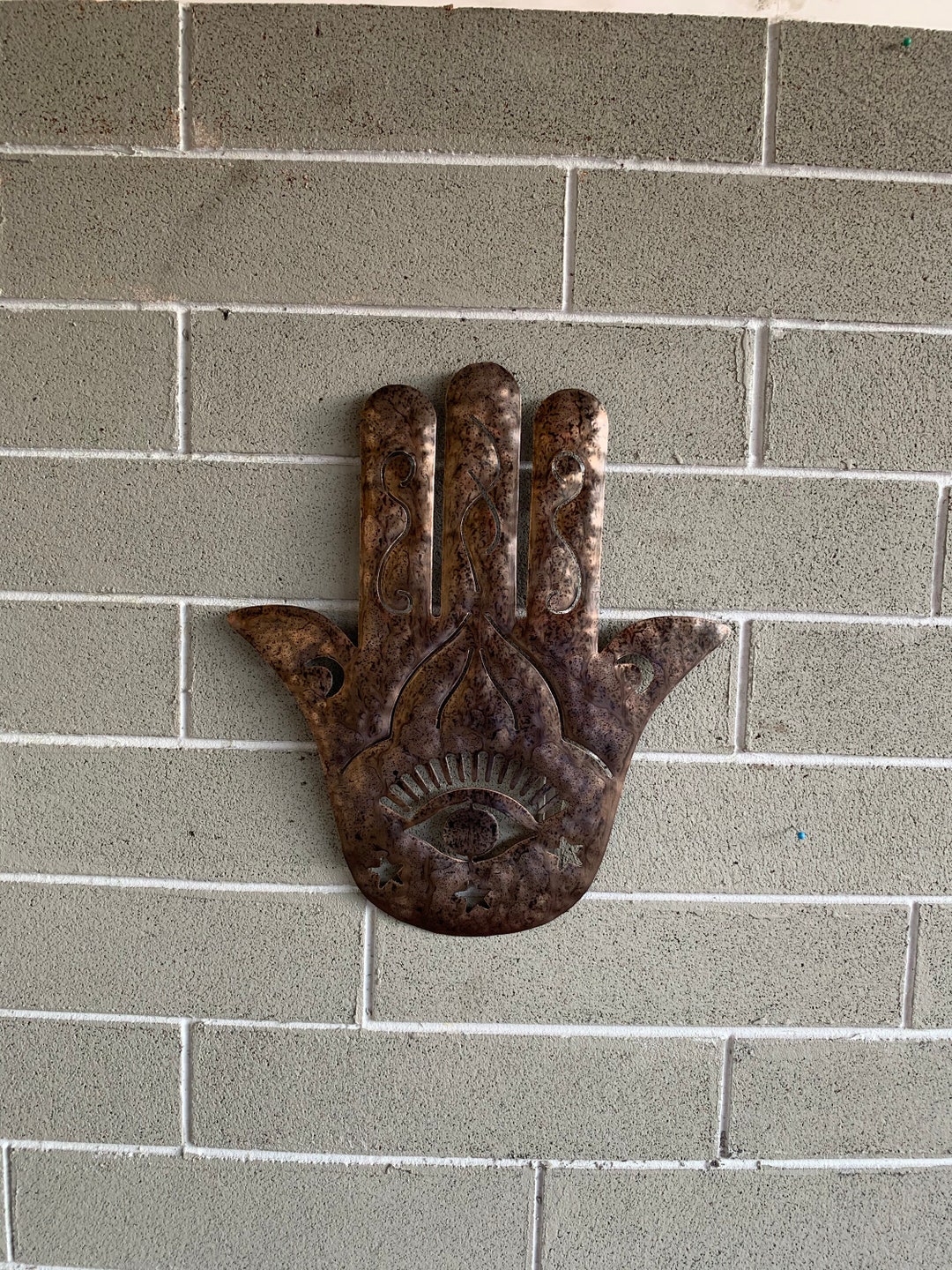 Metal Wall Hamsa Art - Home Decor - Etsy
