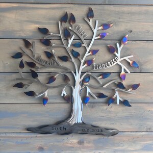 Family Tree, Wall Hanging Family Tree, Metal Wall Art Tree, Home Decor ...