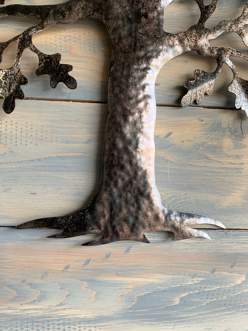 Beautiful Oak -tree Metal Art - Wall Art - Etsy