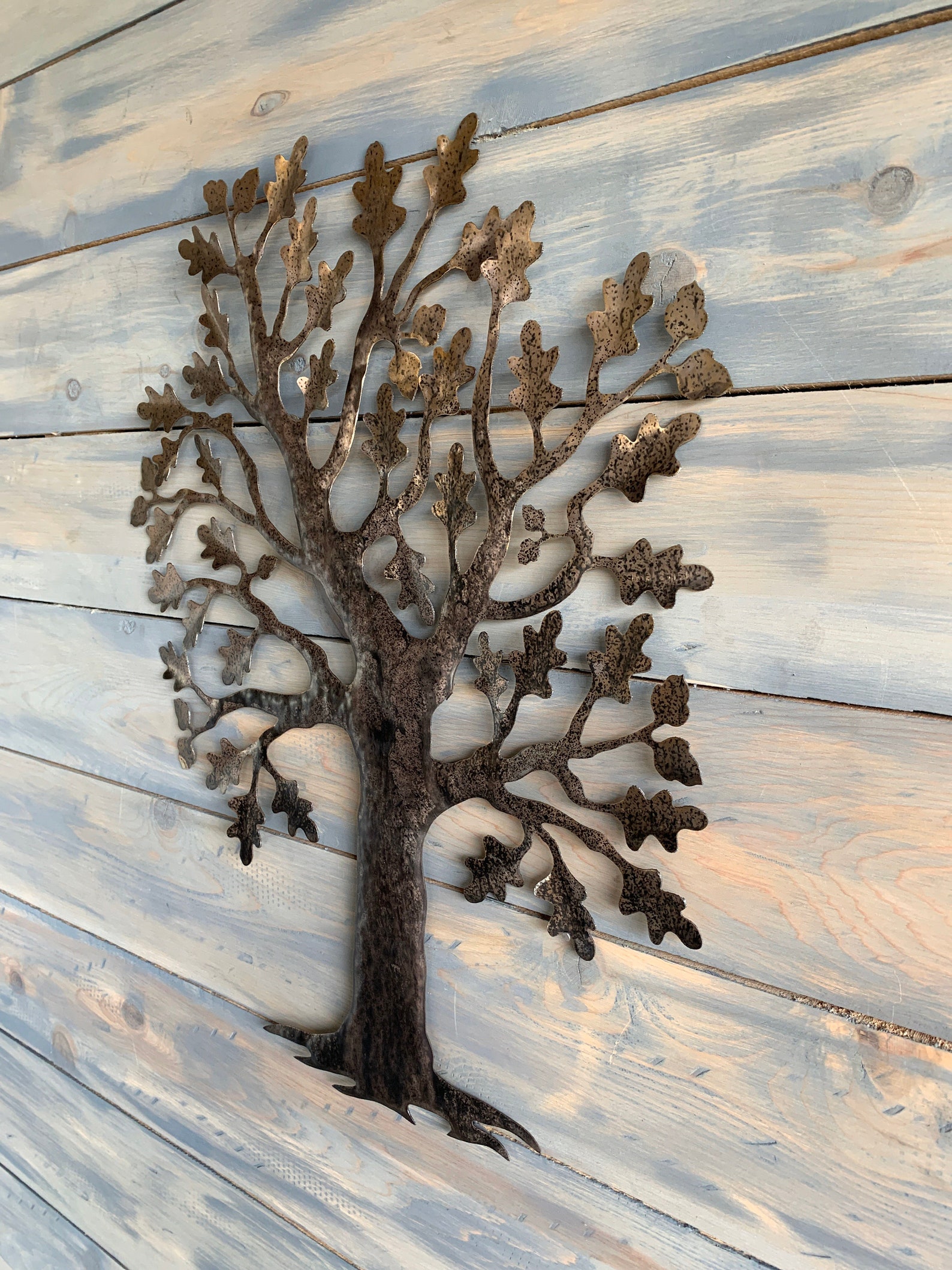 Beautiful Oak tree Metal Art Wall Art - Etsy