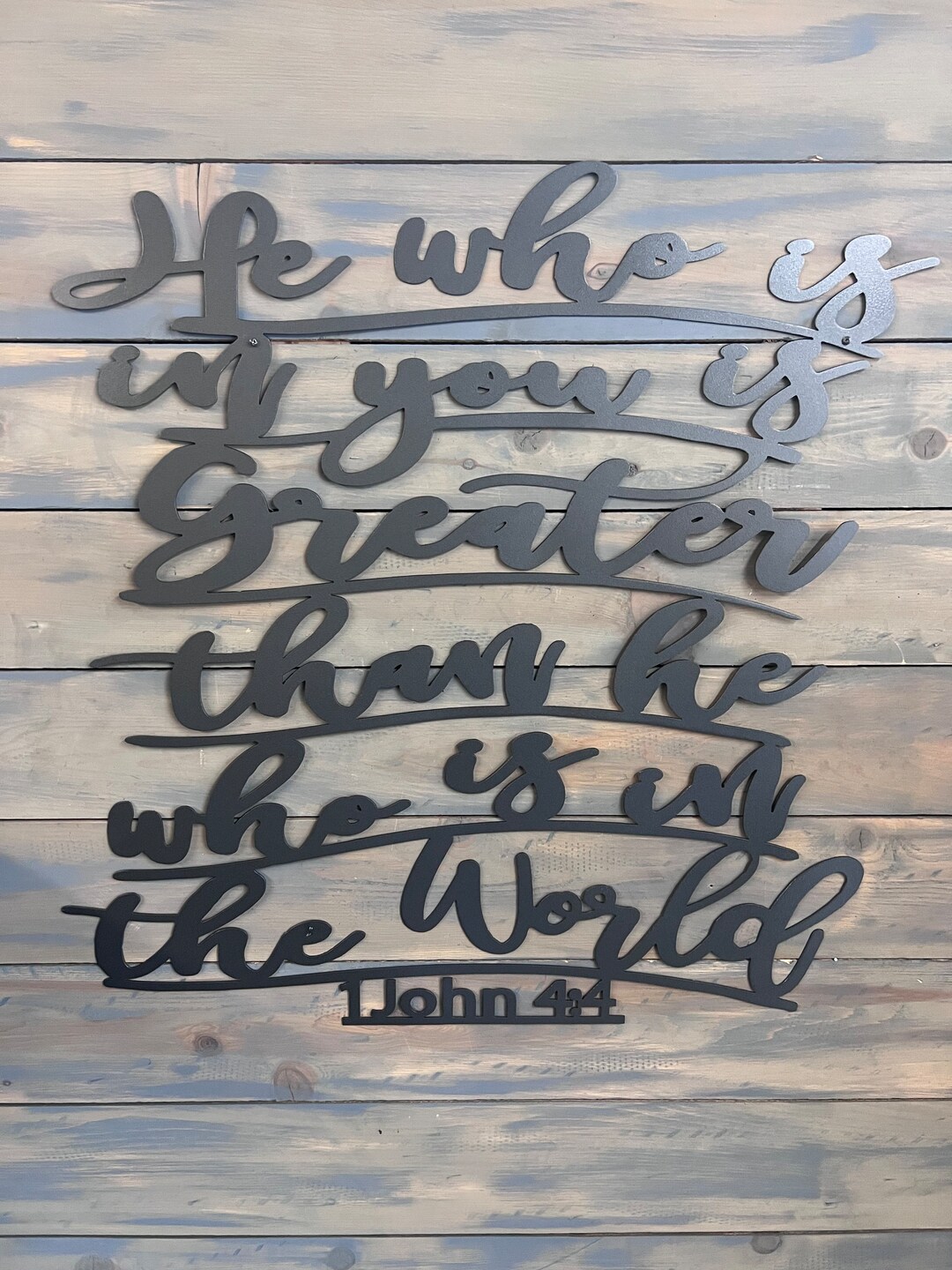 Bible Verse Metal Wall Art, Christian Home Decor (30x30) - Etsy