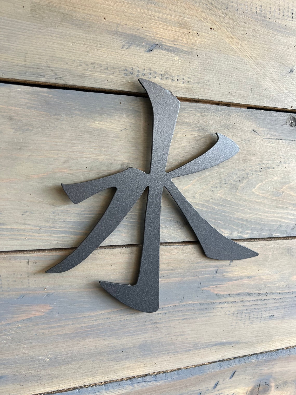 Metal Kanji Water Sign, Japanese Wall Art - Etsy