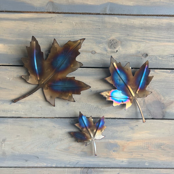 Metal Maple Leaves - Etsy