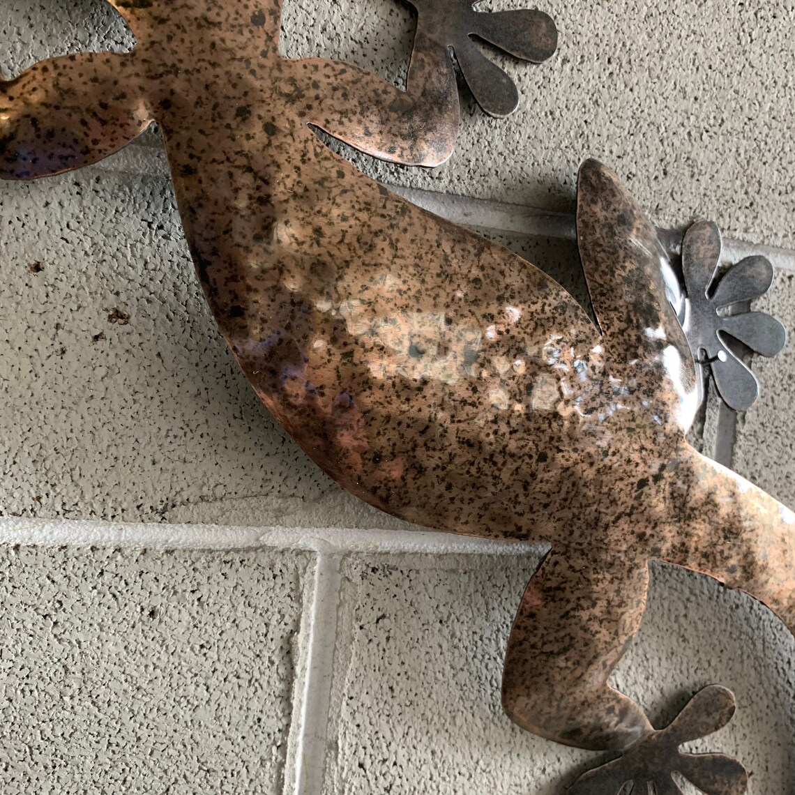 Gecko Lizard Metal Lizard Metal Art Lizard Metal Wall | Etsy