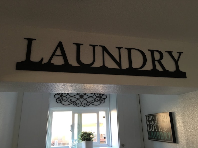 Metal Laundry Sign - Metal Laundry - Home Decor - Laundry Room Decor ...