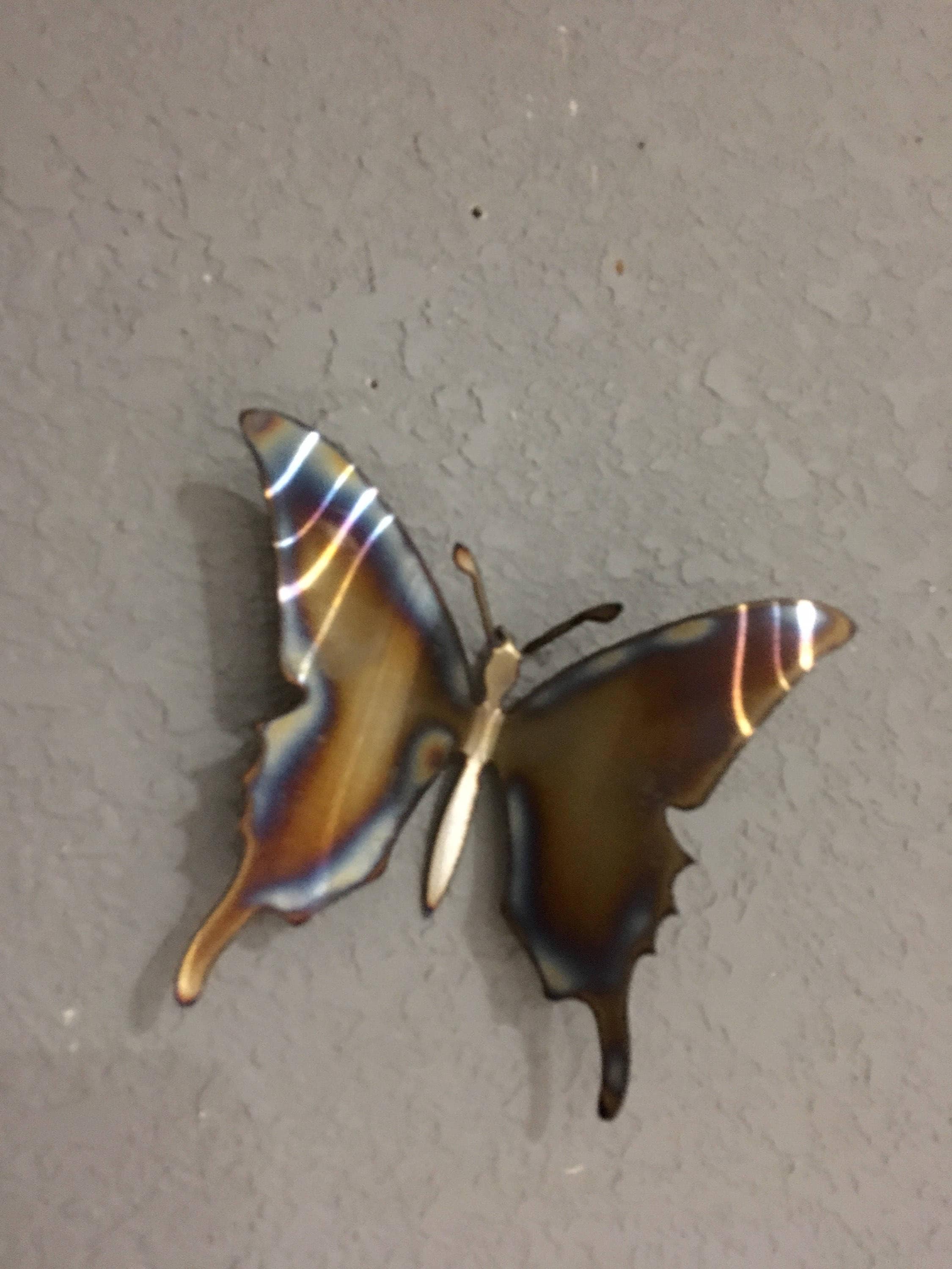 Set of 3 Butterflies - Metal Wall Art - Metal Butterflies - Home Decor ...