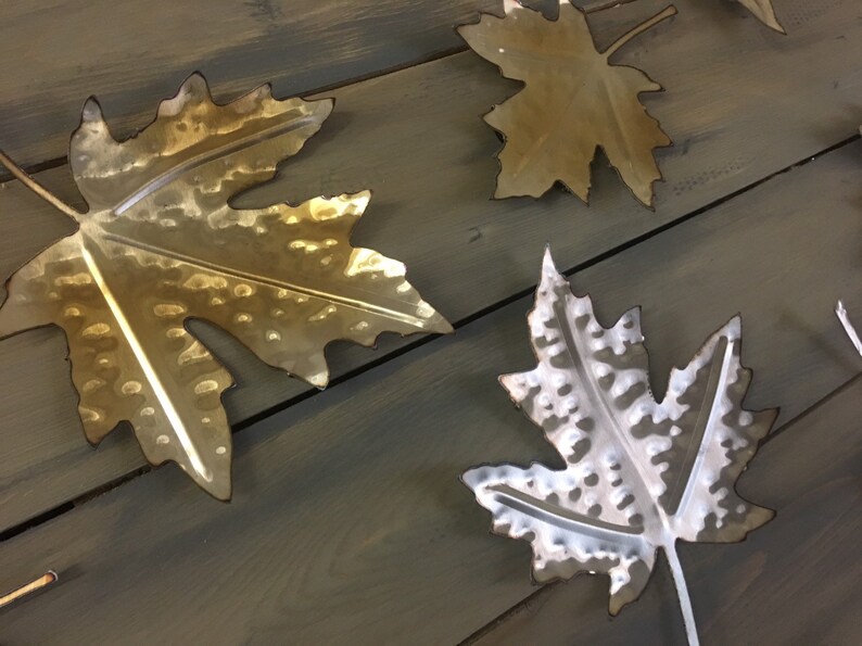 Metal Maple Wall Leafstainless Steelsilver Colormetal - Etsy Canada