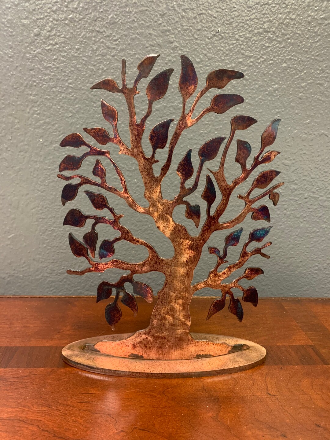 Metal Tree Metal Art Tree Sculpture Room Decor Rustic Tree - Etsy