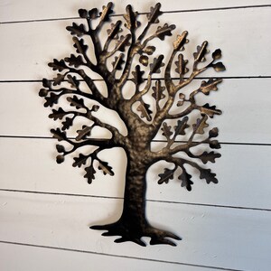 Beautiful Oak -tree Metal Art - Wall Art - Etsy