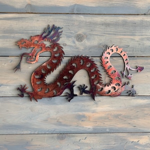 Metal Chinese Dragon - Metal Dragon - Dragon Zodiac - Metal Art - Wall ...
