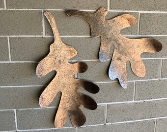 Metal Oak Leaves | Etsy