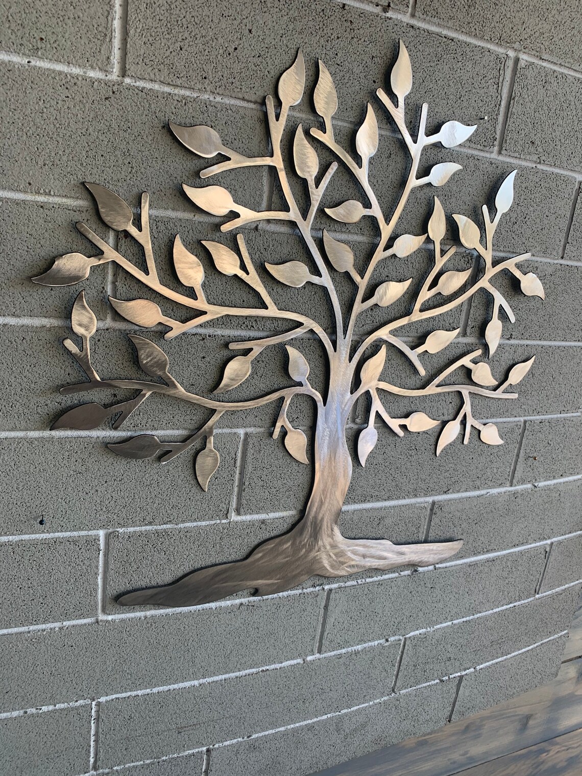 Silver Steel Treesilver Tree Sanded Steel beautiful Tree - Etsy