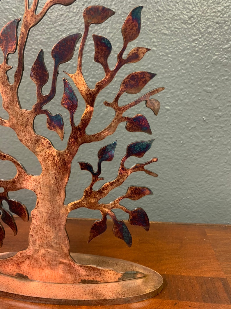 Metal Tree Metal Art Tree Sculpture Room Decor Rustic - Etsy