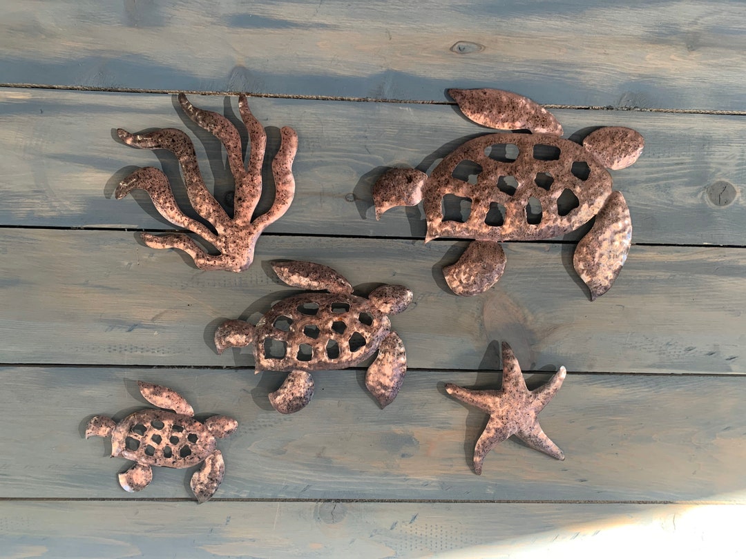 5 Pc Set - Sea Turtles - Set of 5 Sea Turtles Theme Sea Turtles - Home ...