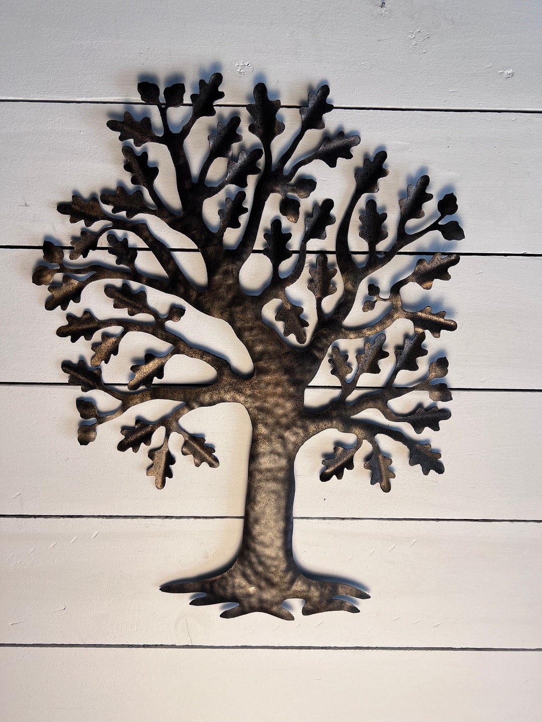 Beautiful Oak -tree Metal Art - Wall Art - Etsy