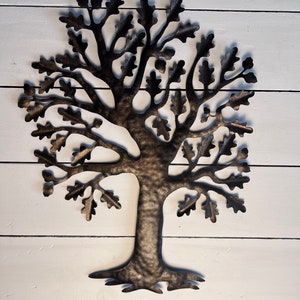 Beautiful Oak -tree Metal Art - Wall Art - Etsy