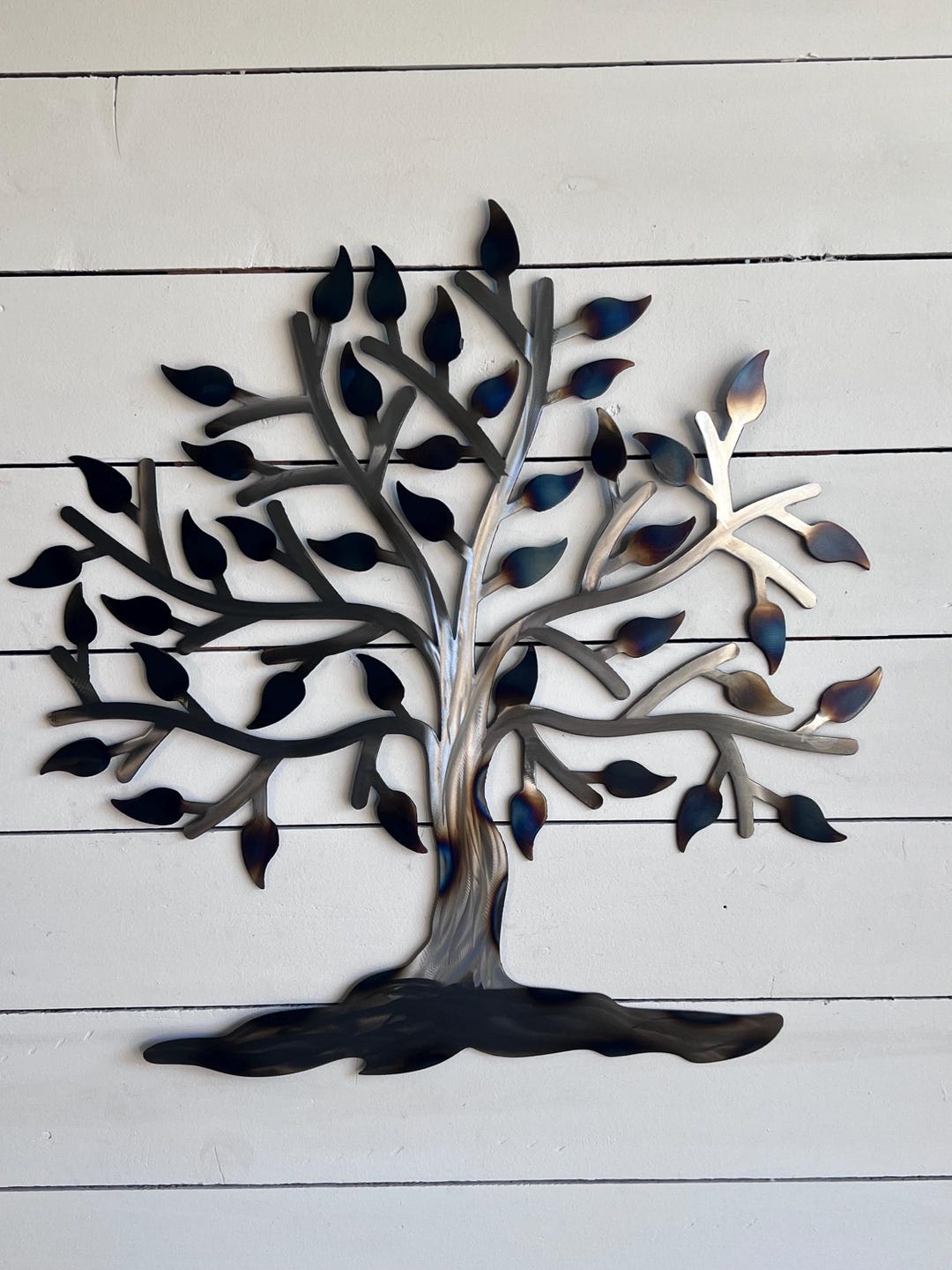 Tree of Life , Colorful Steel Tree, Colorful Tree, Heat Torched Tree ...