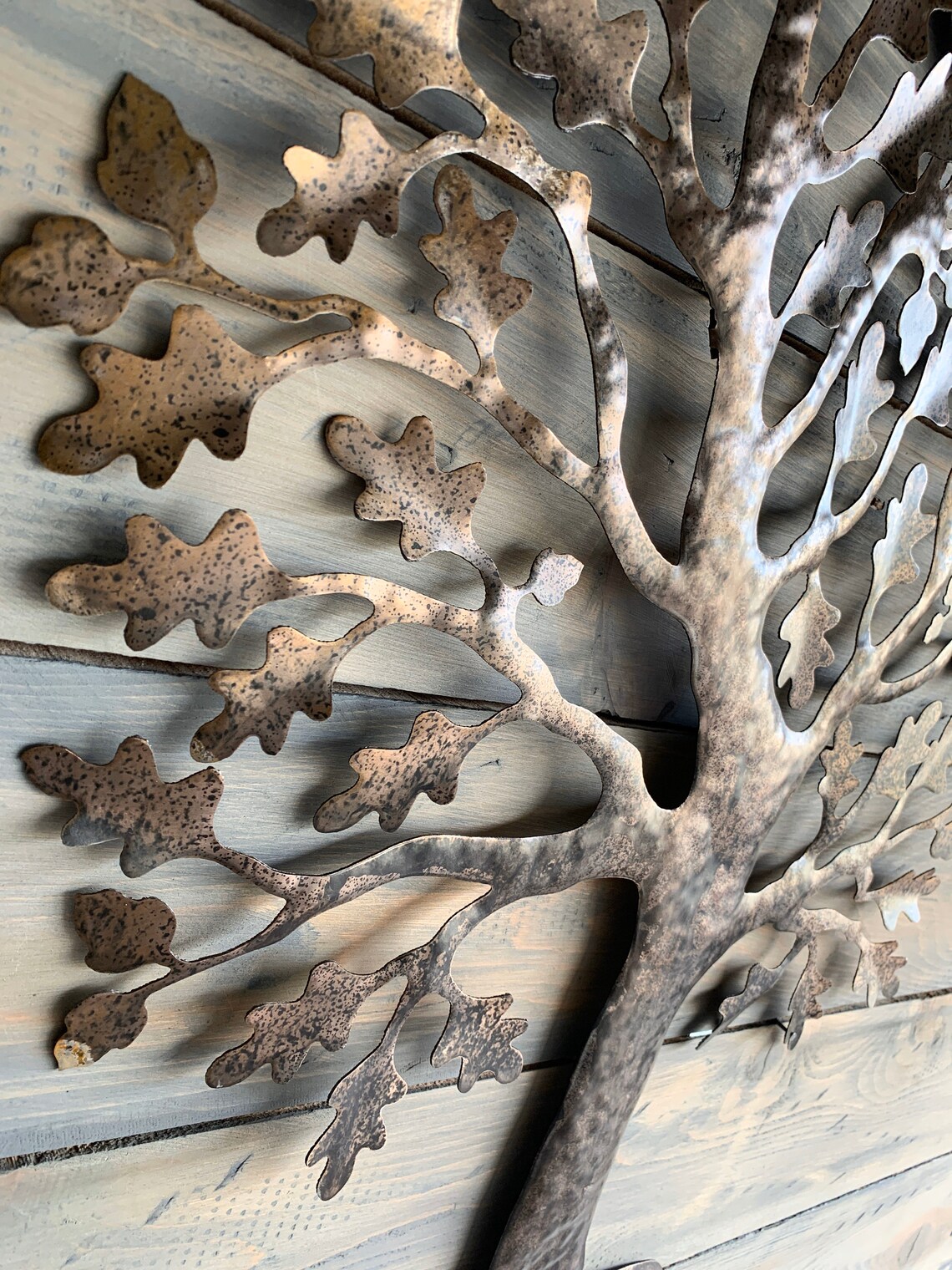 Beautiful Oak -tree Metal Art - Wall Art - Etsy