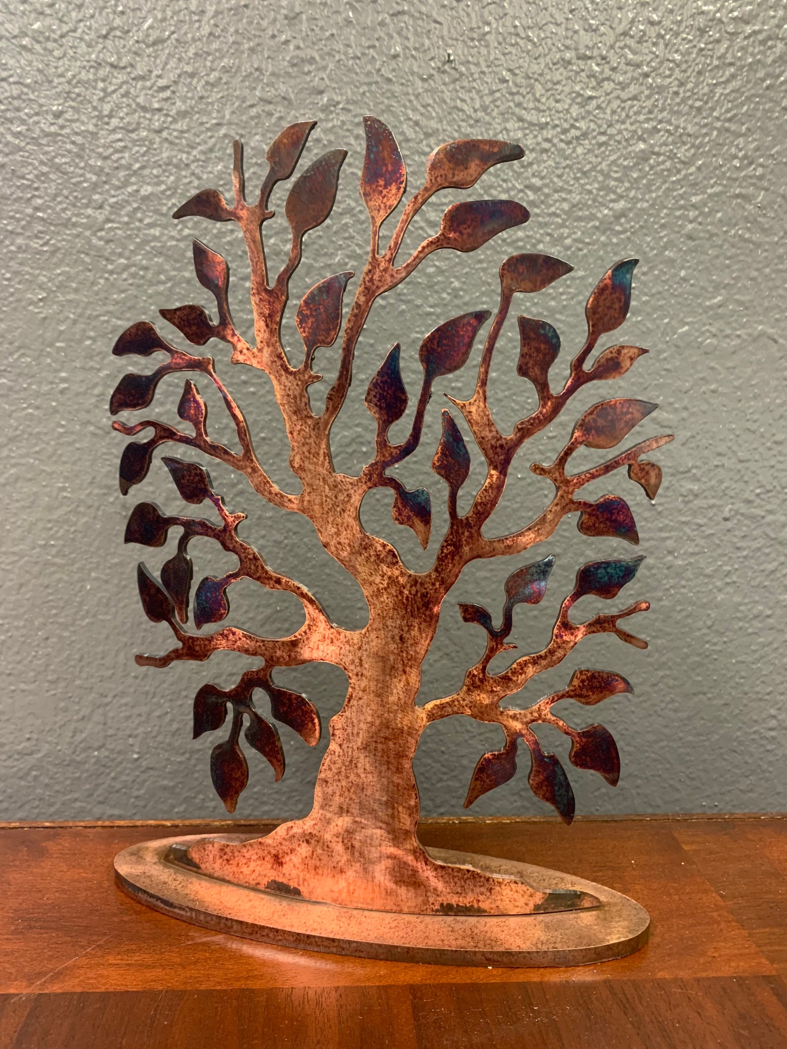 Metal Tree Metal Art Tree Sculpture Room Decor Rustic - Etsy