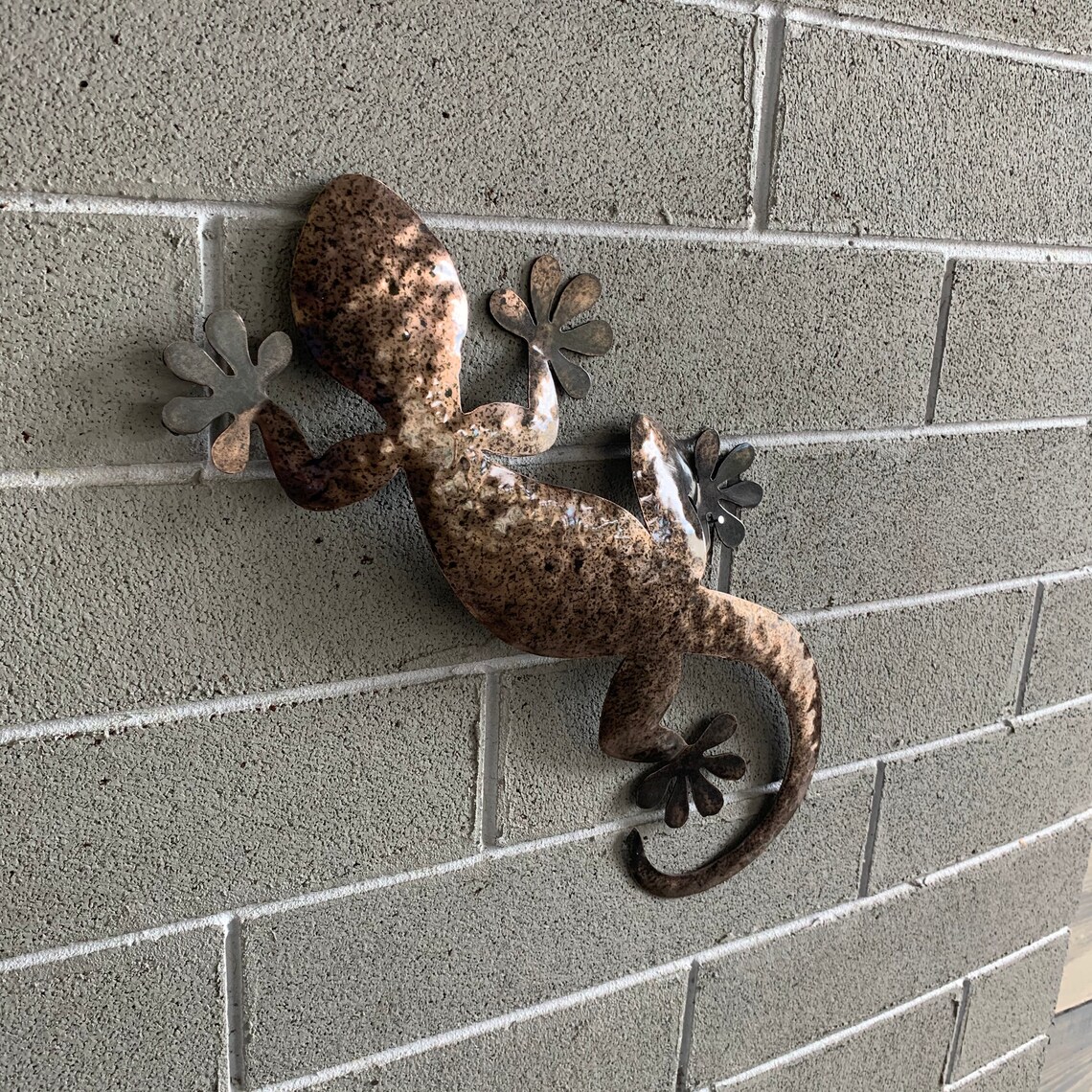 Gecko Lizard Metal Lizard Metal Art Lizard Metal Wall - Etsy