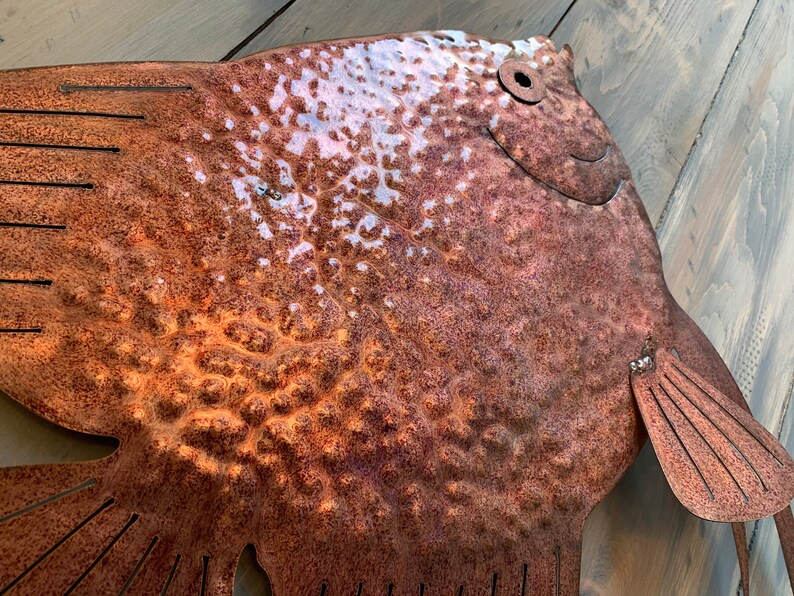 Metal Wall Angel Fish Home Decor Metal Wall Art | Etsy