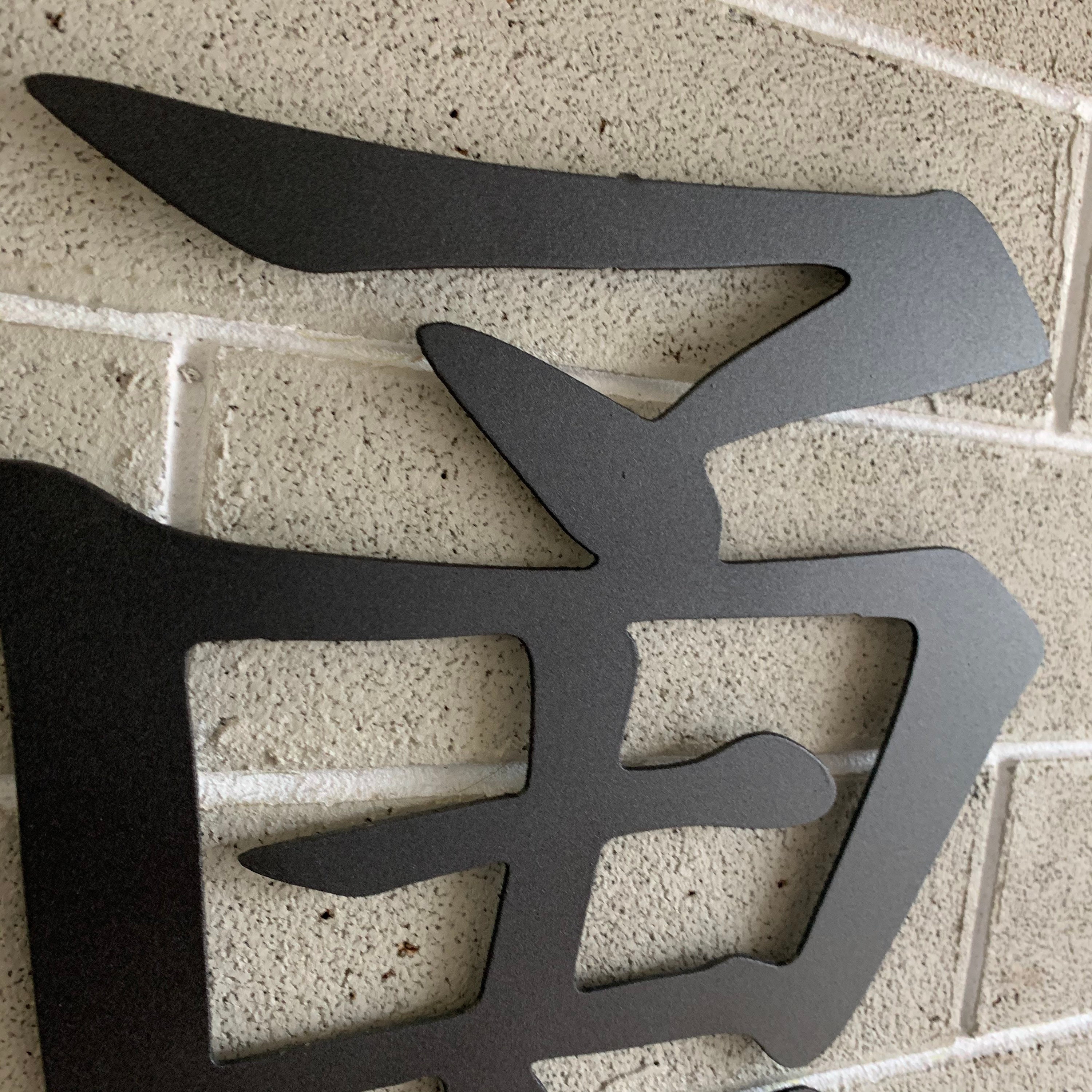 Courage Kanji Sign. Courage Sign Home Decor Metal Wall Art | Etsy