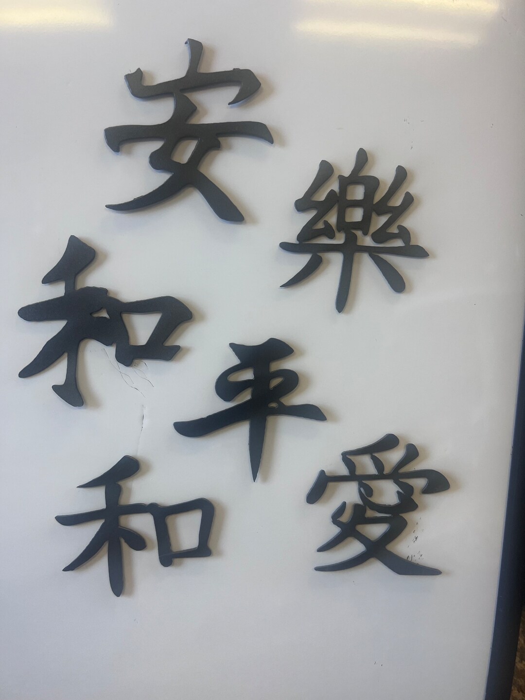 Japanese Kanji Refrigerator Magnets, Mini 4” Kanji Signs, Refrigerator ...