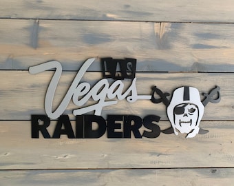 Las Vegas Raiders -raider Nation Metal Wall Art Raider Art. Home Decor ...