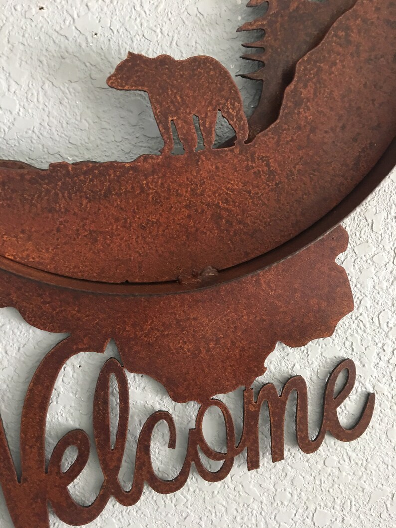 Welcome Metal Art Welcome Home Decor Metal Art Wall Art - Etsy
