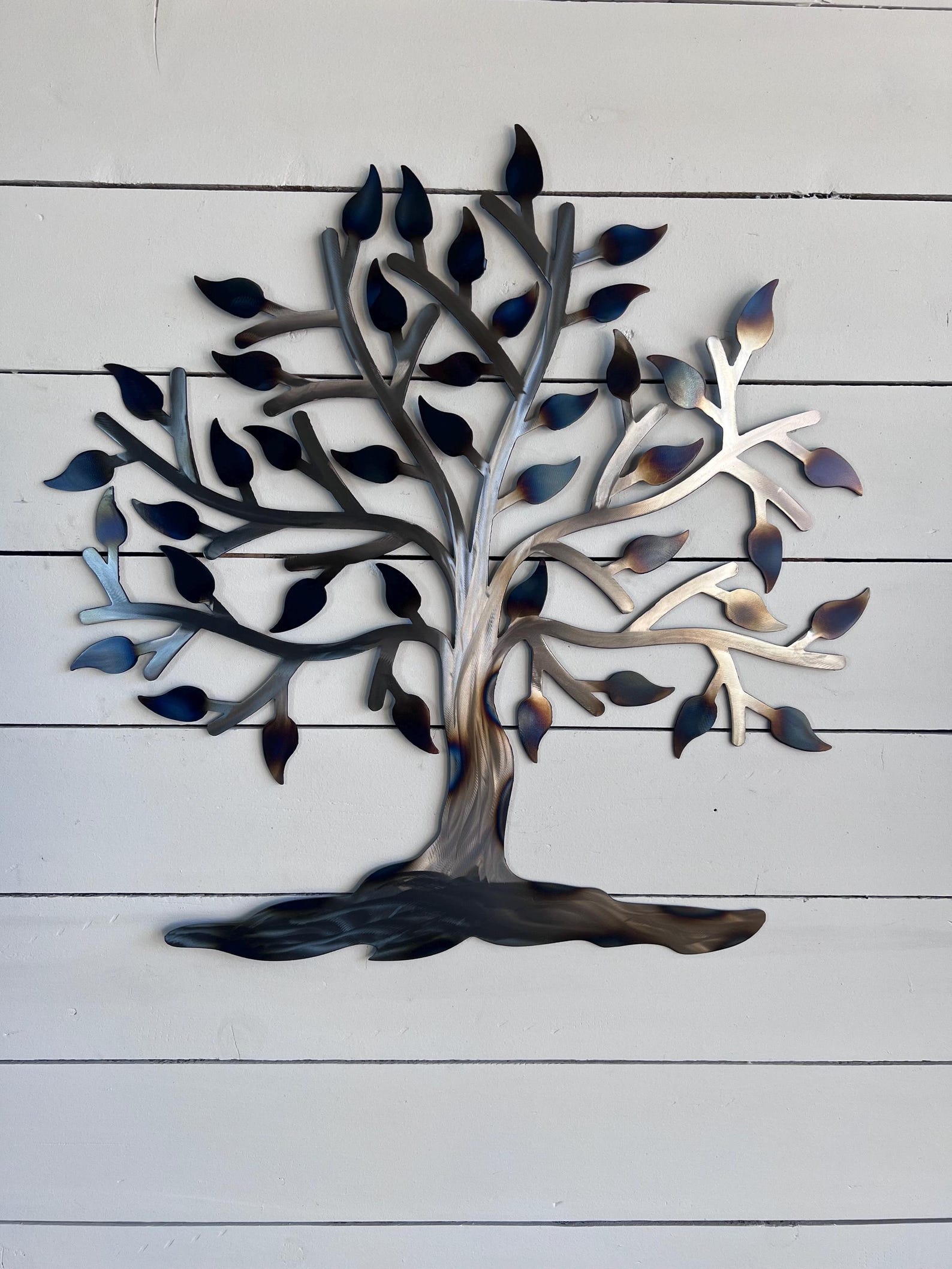 Tree of Life , Colorful Steel Tree, Colorful Tree, Heat Torched Tree ...