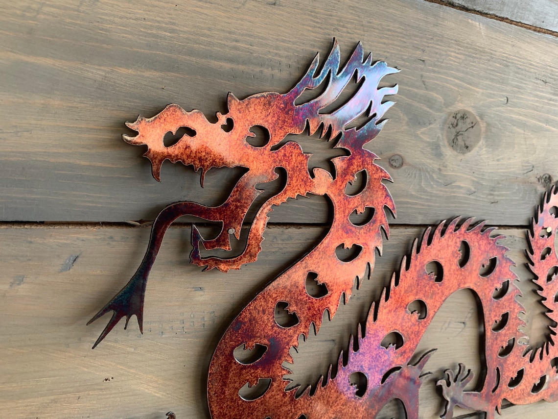 Metal Chinese Dragon Metal Dragon Dragon Zodiac Metal - Etsy
