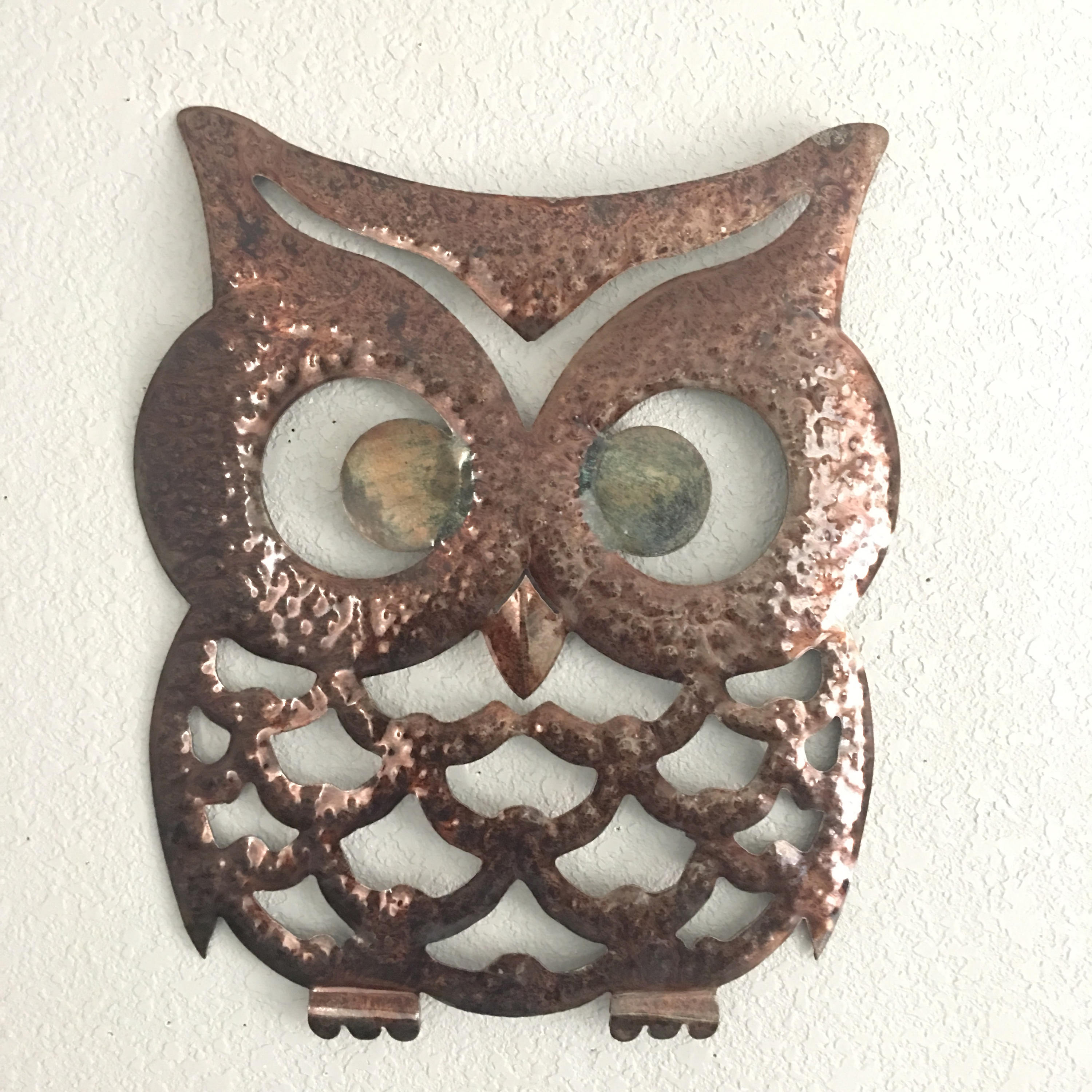 Wise Ol Owl Owl Wall Decor Metal Art Wall Hanging | Etsy
