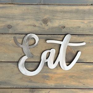 Metal Eat Sign, Kitchen Decoration, Kitchen Accents, Home Decor , Wall ...