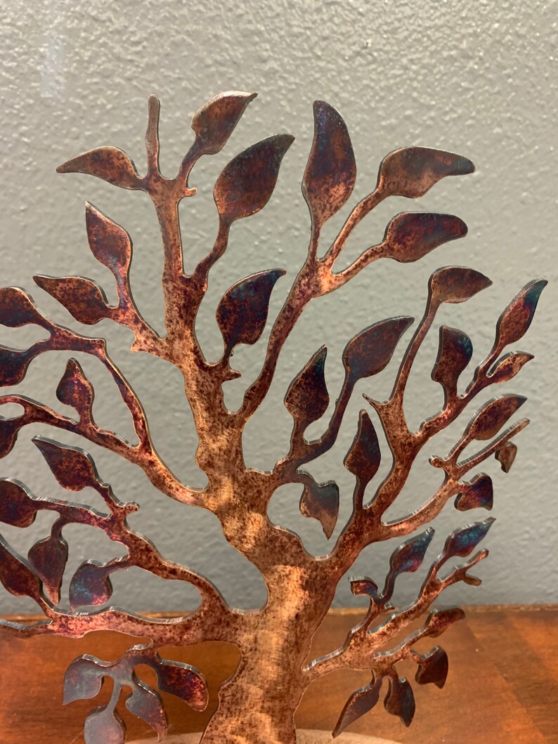 Metal Tree Metal Art Tree Sculpture Room Decor Rustic - Etsy