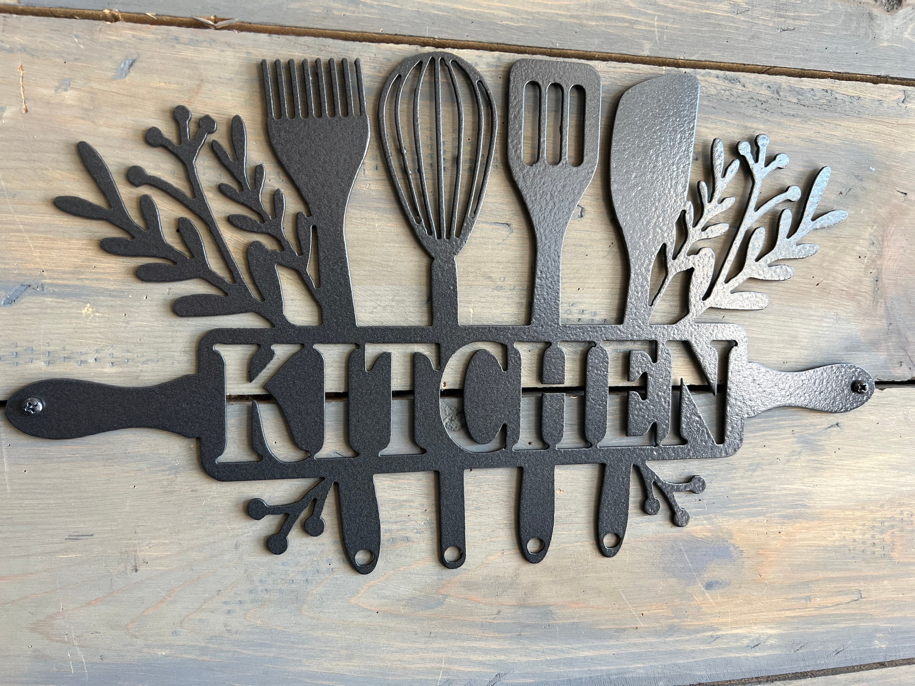 Kitchen Wall Accentskitchen Decormetal Wall Decorkitchen - Etsy