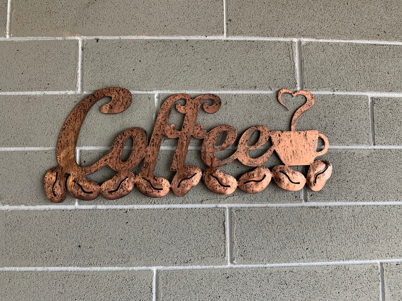 Metal Coffee Sign. Kitchen Art Metal Art. Hanging Metal Art | Etsy