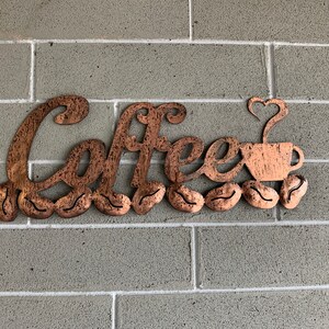 Metal Coffee Sign. Kitchen Art Metal Art. Hanging Metal Art - Etsy